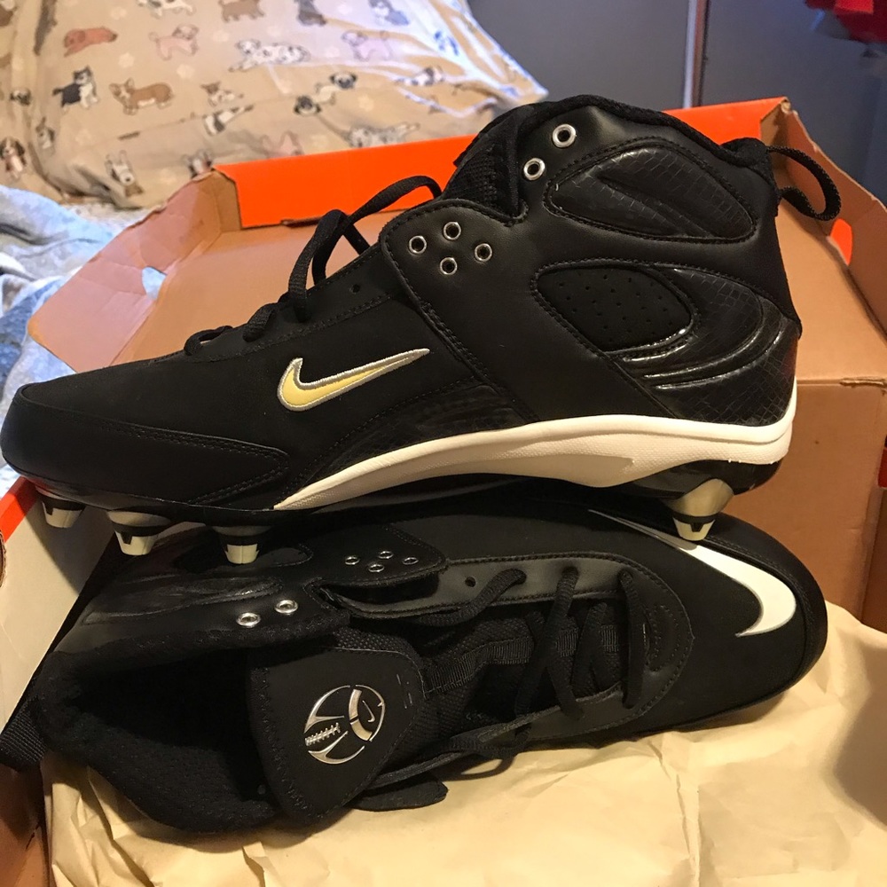 Nike Gold/Black Cleats (Air Zoom Blade Pro) - Gem